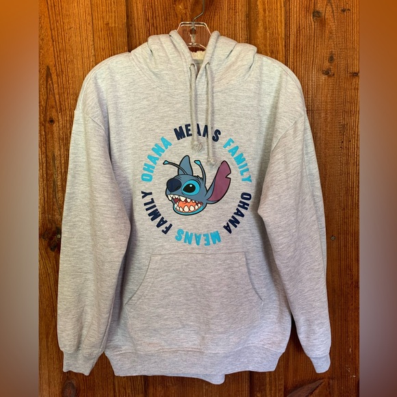 Disney | Tops | Disney Lilo Stitch Ohana Means Family Heather Gray ...